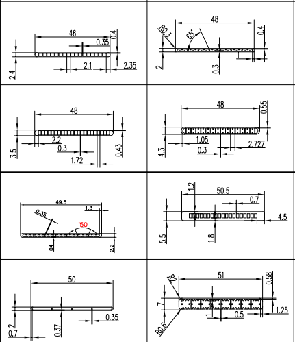 Parallel Flow Aluminum Microchannel Tube for Automobile Radiators - Buy ...